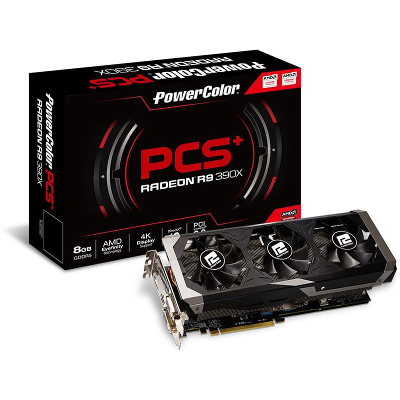 8GB PowerColor Radeon R9 390X PCS+ Aktiv PCIe 3.0 x16 (Retail ...