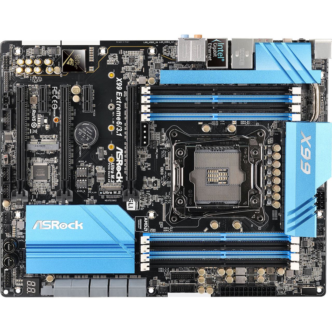 ASRock Extreme6/3.1 Intel X99 So.2011-3 Quad Channel DDR4 ATX Retail ...
