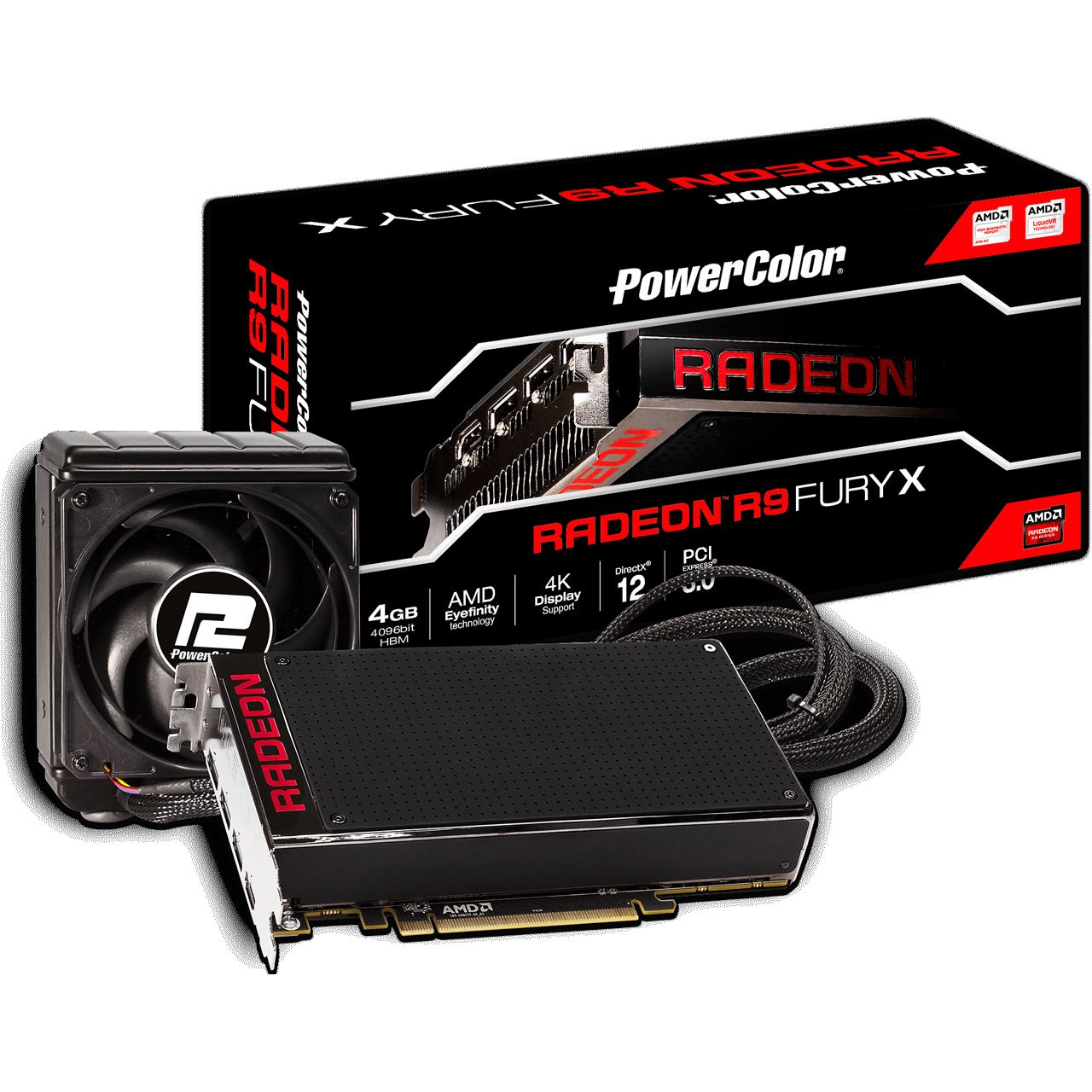 4GB PowerColor Radeon R9 FURY X Hybrid PCIe 3.0 x16 (Retail ...