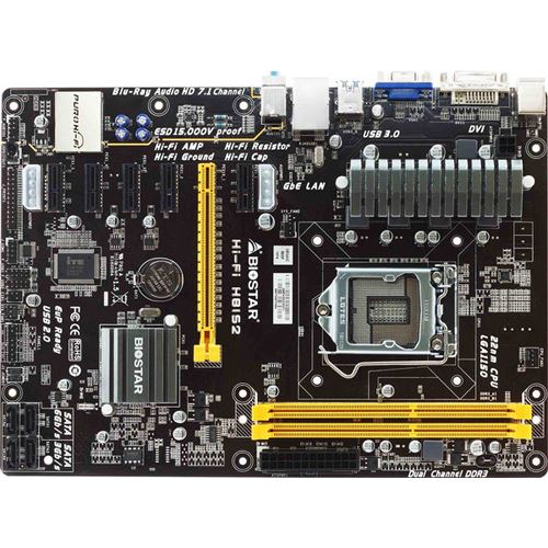 Biostar Hi-Fi H81S2 V6.1 Intel H81 So.1150 Dual Channel DDR3 ATX Retail ...
