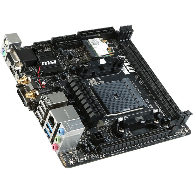 MSI A88XI AC V2 AMD A88X So.FM2+ Dual Channel DDR3 Mini-ITX Retail - | Mindfactory.de