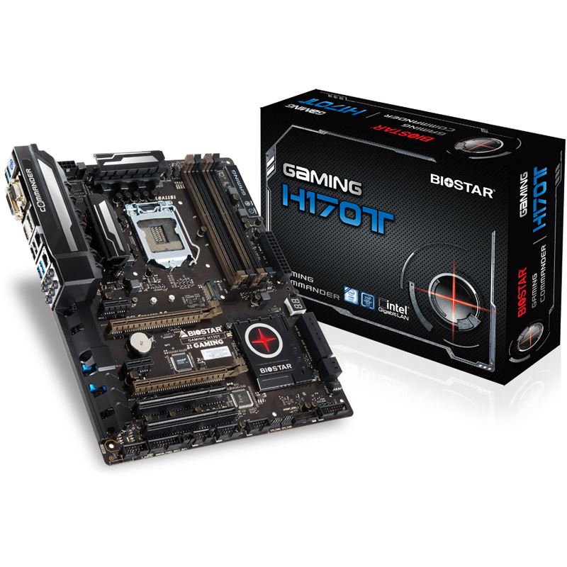 Biostar GAMING H170T Intel H170 So.1151 Dual Channel DDR3 ATX Retail ...