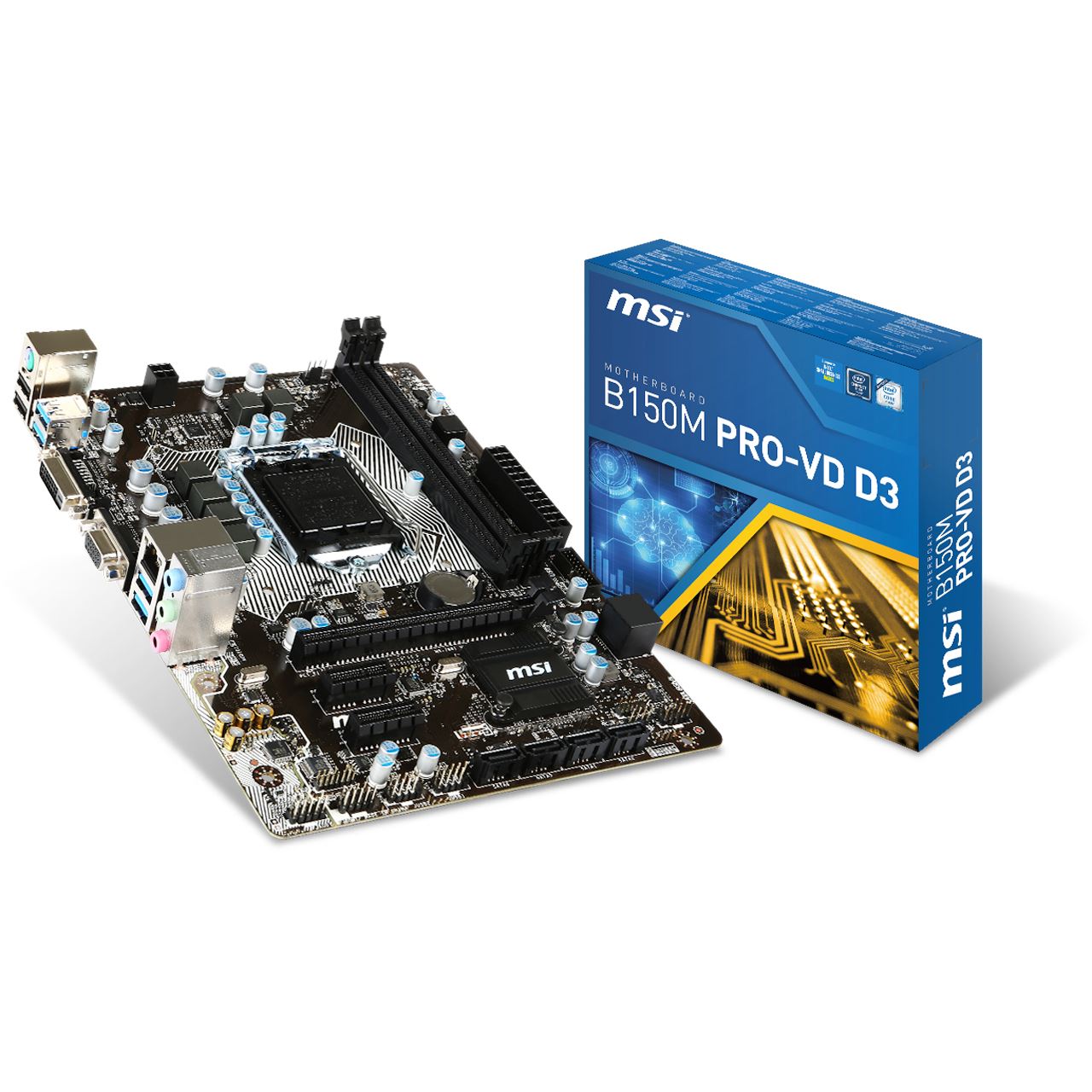 MSI B150M PRO-VD D3 Intel B150 So.1151 Dual Channel DDR3 mATX Retail ...