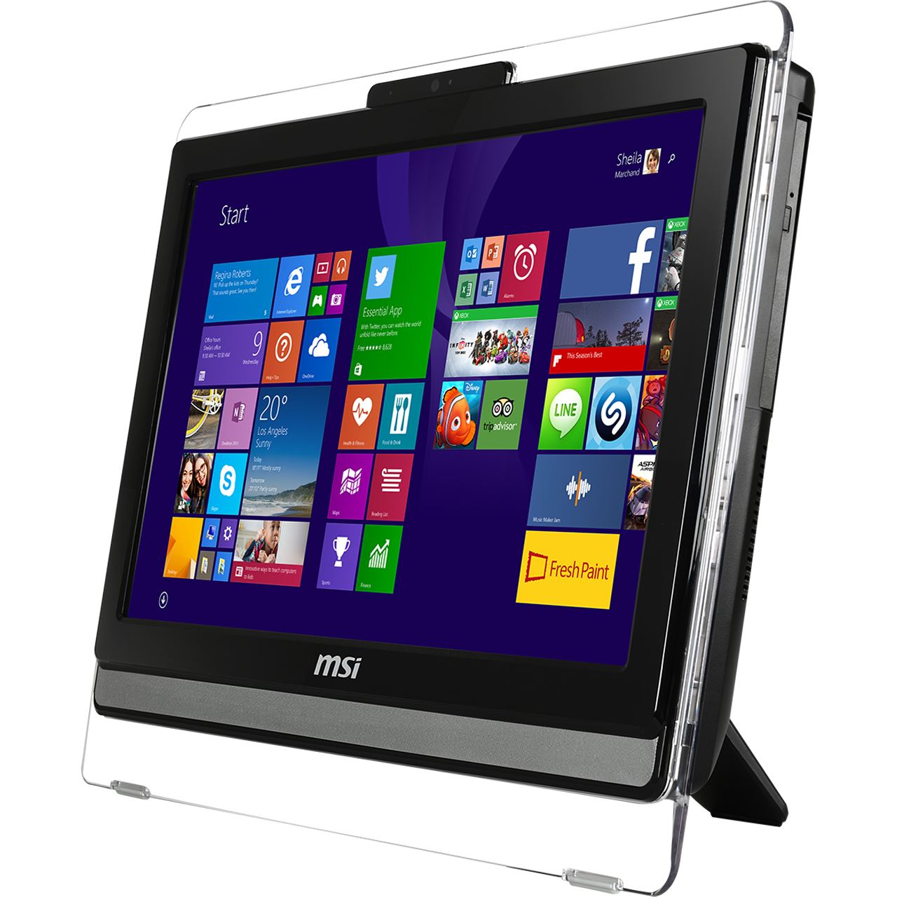 19.5" (49,53cm) MSI AE200 5M-BE26114G50S7VGMXH E2-6110 4GB 500GB - All ...