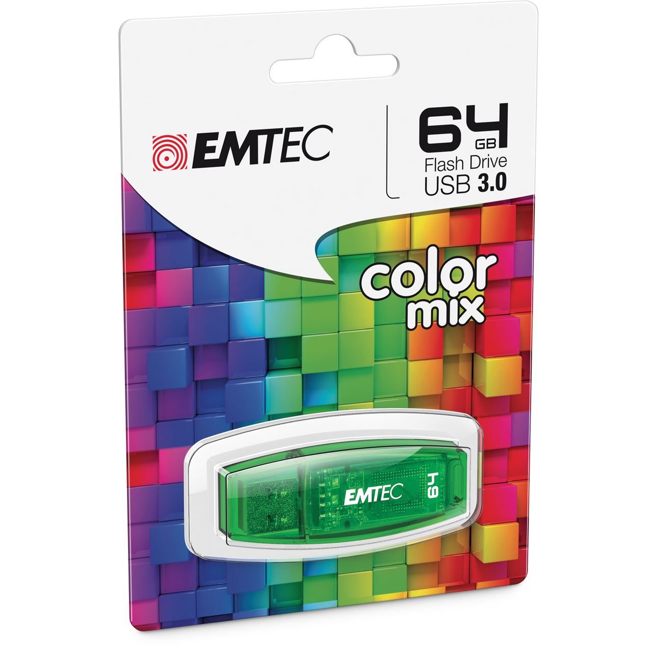 64 GB EMTEC Color Mix C410 gruen USB 2.0 - | Mindfactory.de