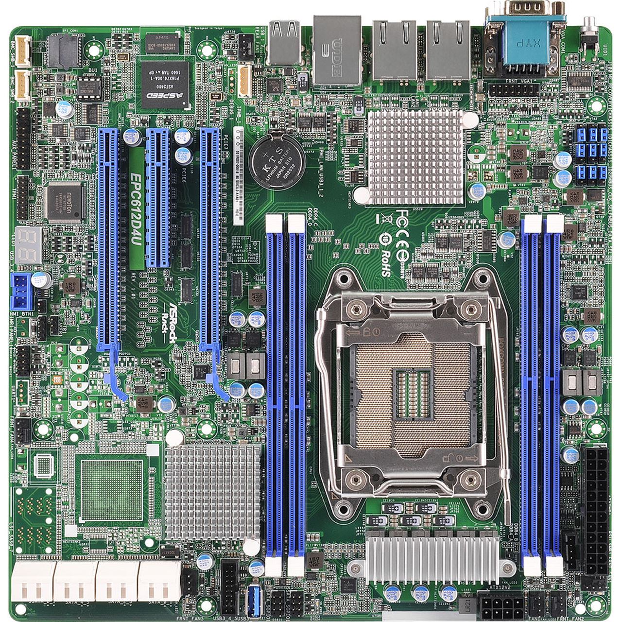 ASRock EPC612D4U Intel C612 So.2011-3 Quad Channel DDR4 mATX Retail ...