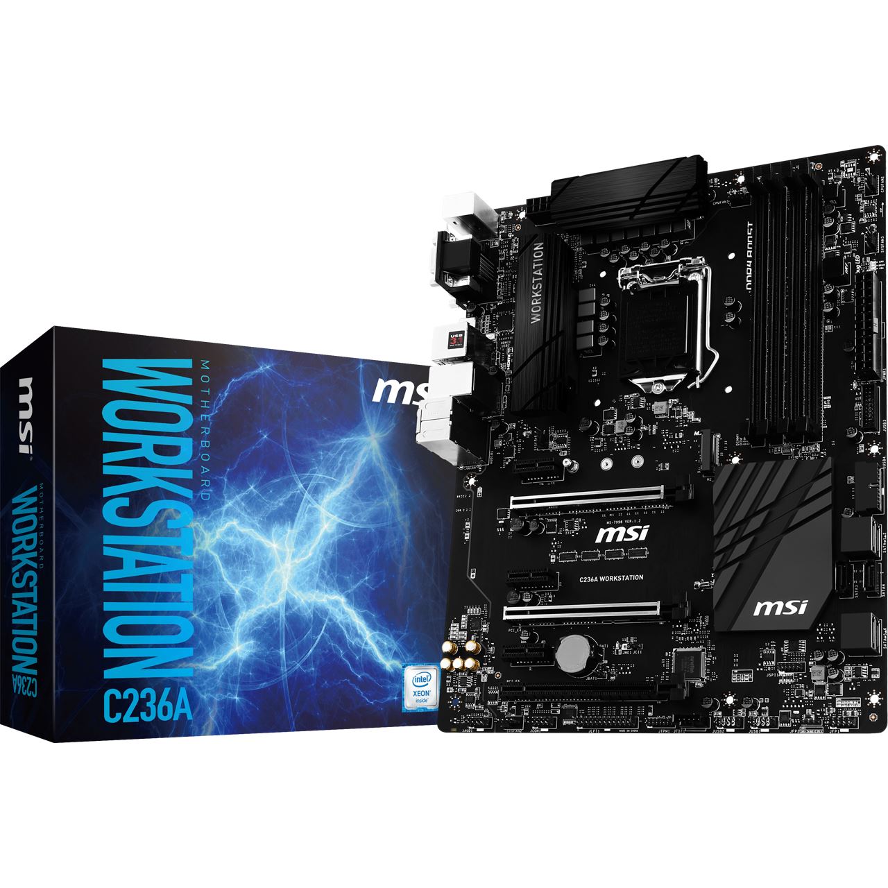 MSI C236A WORKSTATION Intel C236 So.1151 Dual Channel DDR4 ATX Retail ...