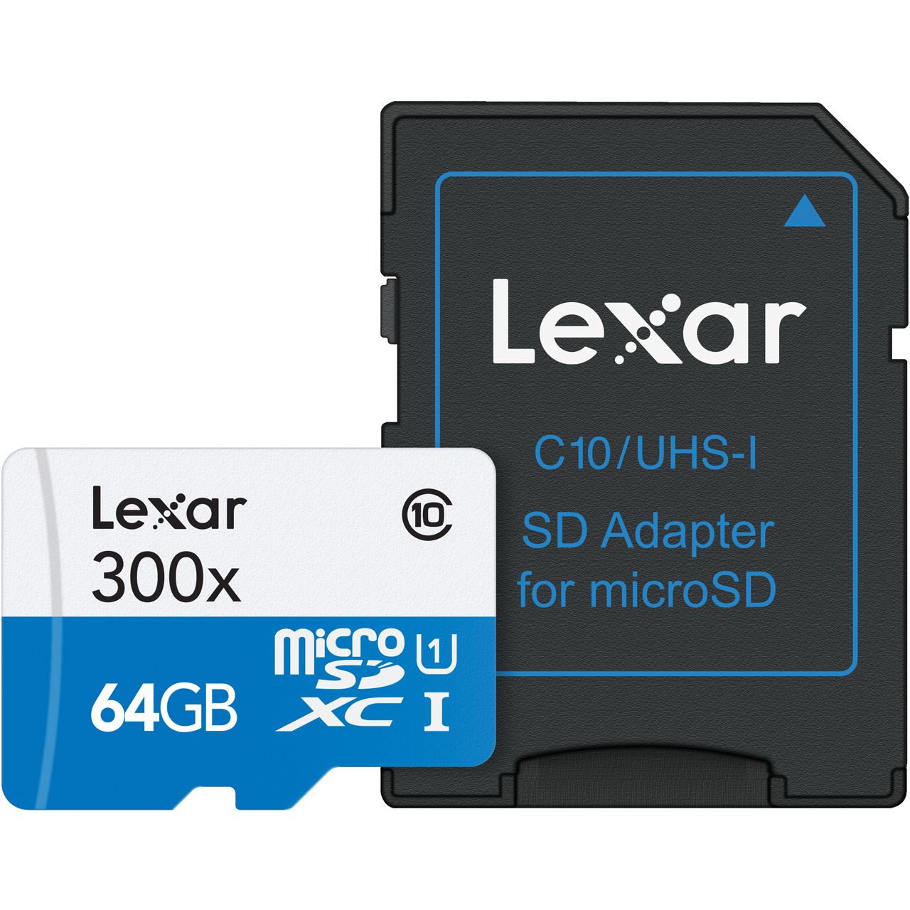64 GB Lexar High-Performance 300x microSDXC Class 10 U1 Retail inkl ...