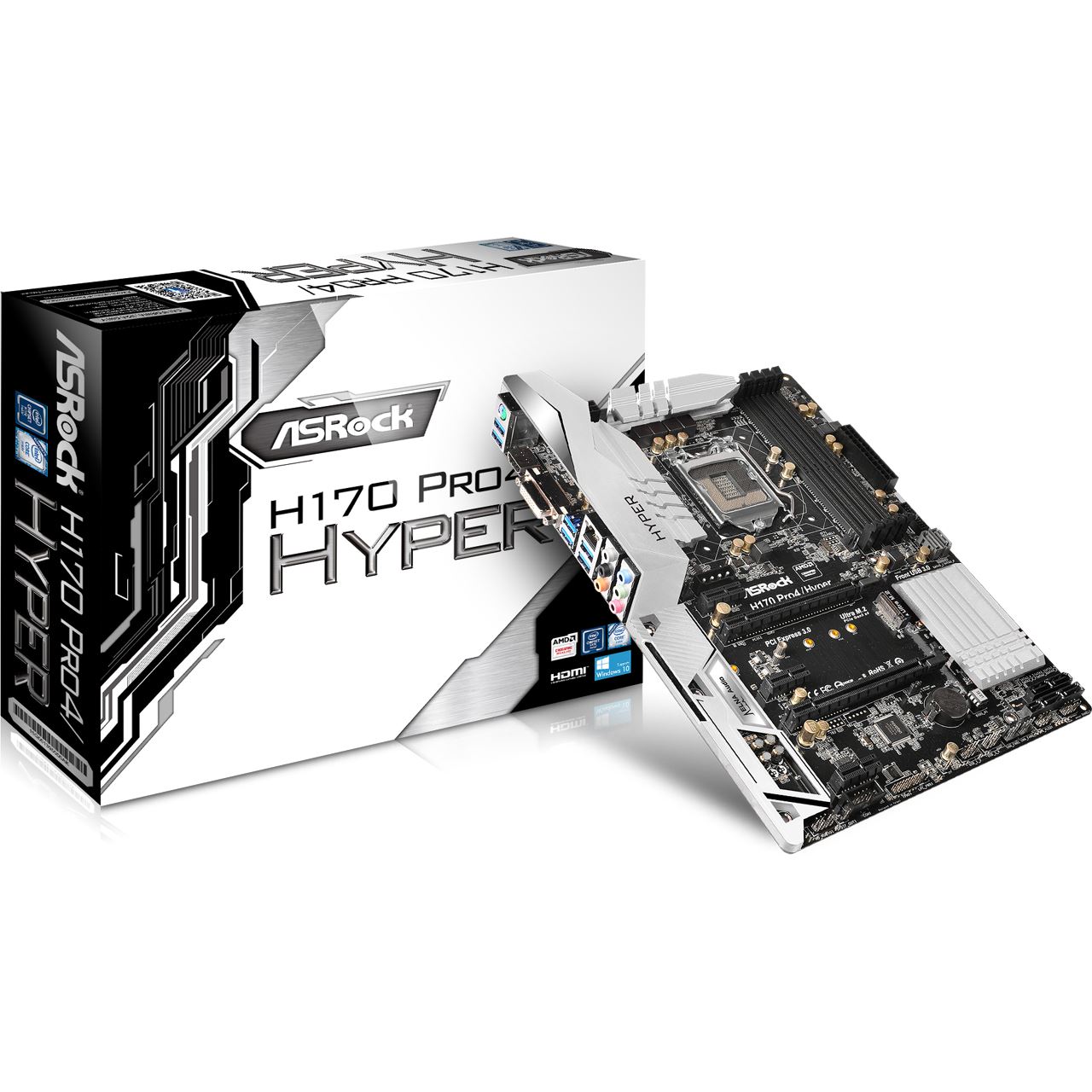 ASRock H170 Pro4/Hyper Intel H170 So.1151 Dual Channel DDR4 ATX Retail ...