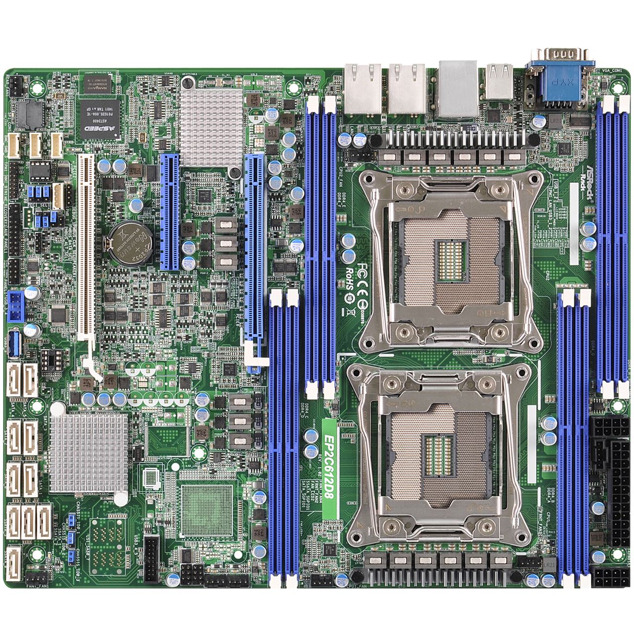 ASRock EP2C612D8C Intel C612 So.2011-3 Quad Channel DDR4 ATX Retail ...