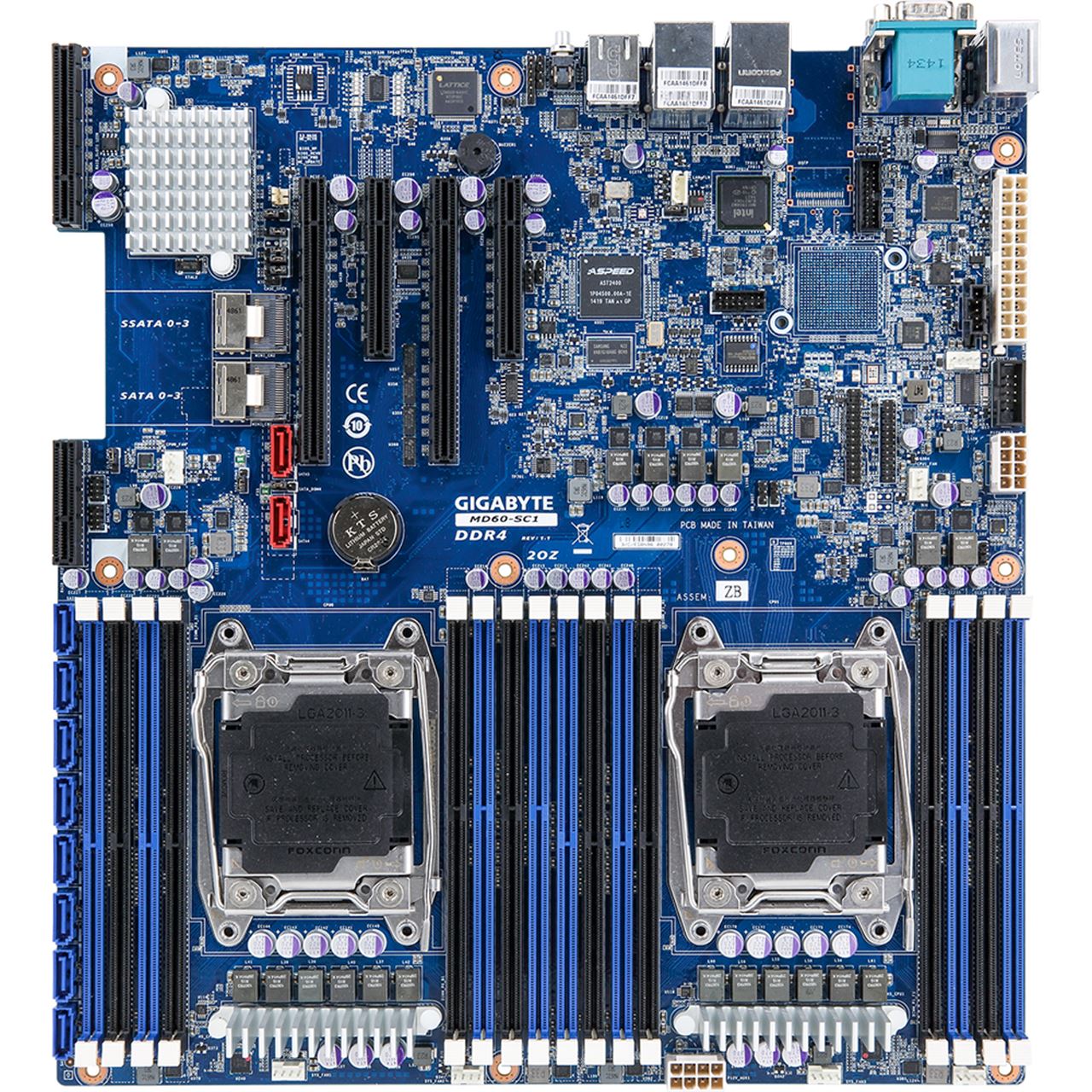 Gigabyte MD60-SC1 Intel C612 So.2011-3 Quad Channel DDR4 EATX Retail ...