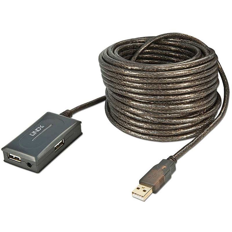Lindy USB 2.0 Active Extension Hub 4 Port 10m - USB Hubs | Mindfactory.de
