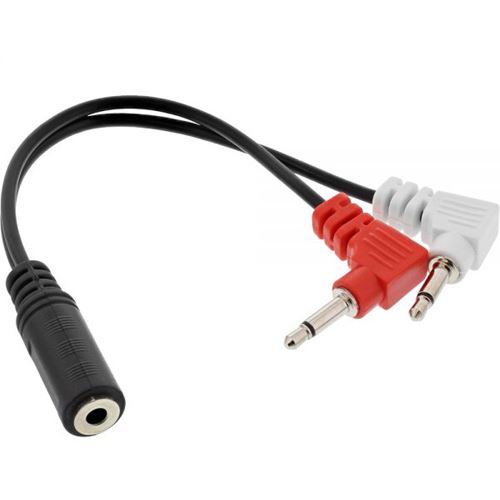 (€26,00*/1m) 0.15m InLine Audio Adapterkabel gewinkelt unten 3.5mm ...