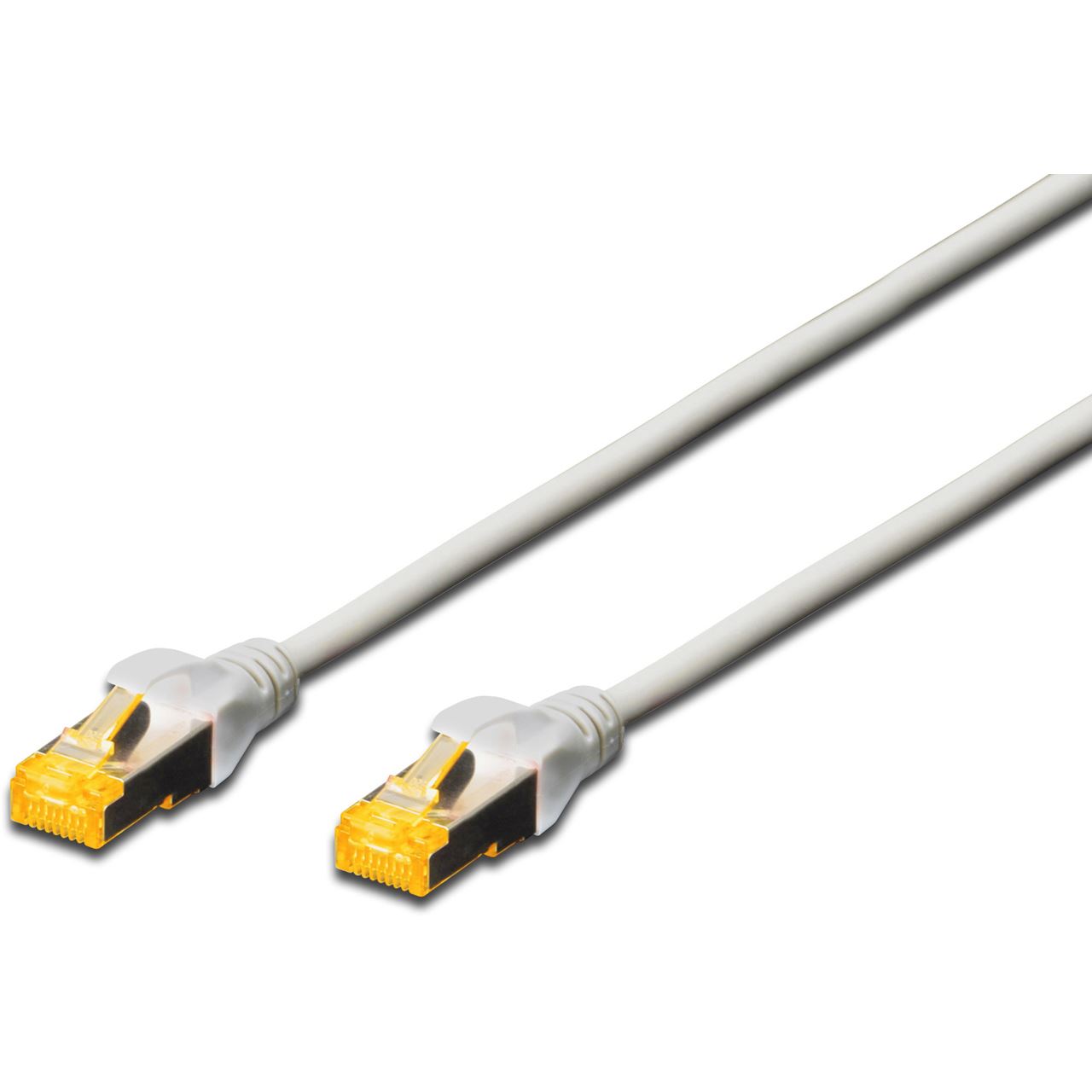 (€0,93*/1m) 15.00m Digitus Cat. 6a Patchkabel S/FTP RJ45 Stecker auf RJ45 Stecker Grau - Cat.