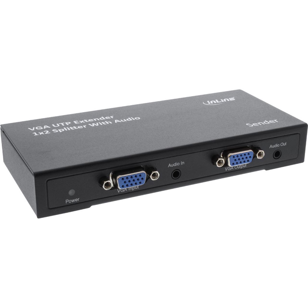 InLine 1 zu 2 VGA Extender & Splitter über UTP mit Audio - KVM Geräte ...