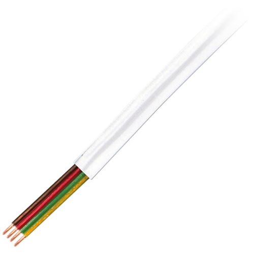 LogiLink Modular Flat Cable 4-wire, colour white, 100m - Stecker ...