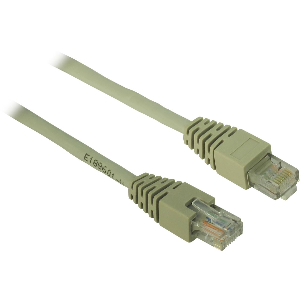 2.50m Inter-Tech Cat. 5 Patchkabel UTP RJ45 Stecker auf RJ45 Stecker ...