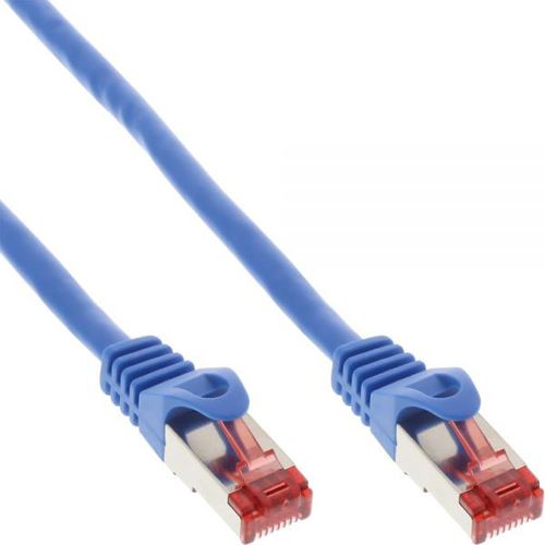 (€2,45*/1m) 2.00m InLine Cat. 6 Patchkabel S/FTP PiMF RJ45 Stecker auf RJ45 Stecker Blau CCA