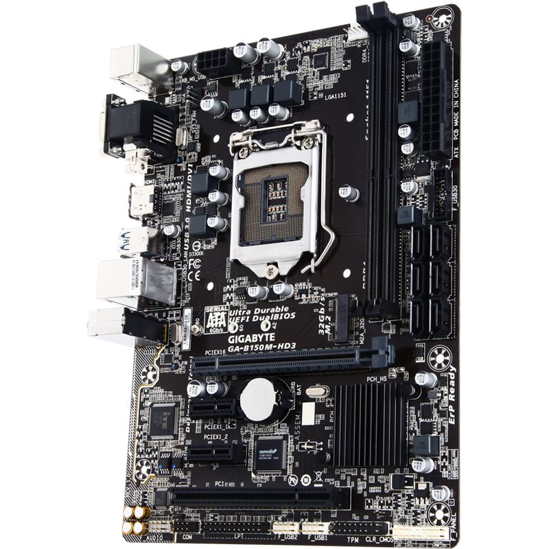 Gigabyte GA-B150M-HD3 Intel B150 So.1151 Dual Channel DDR4 mATX (Bulk ...
