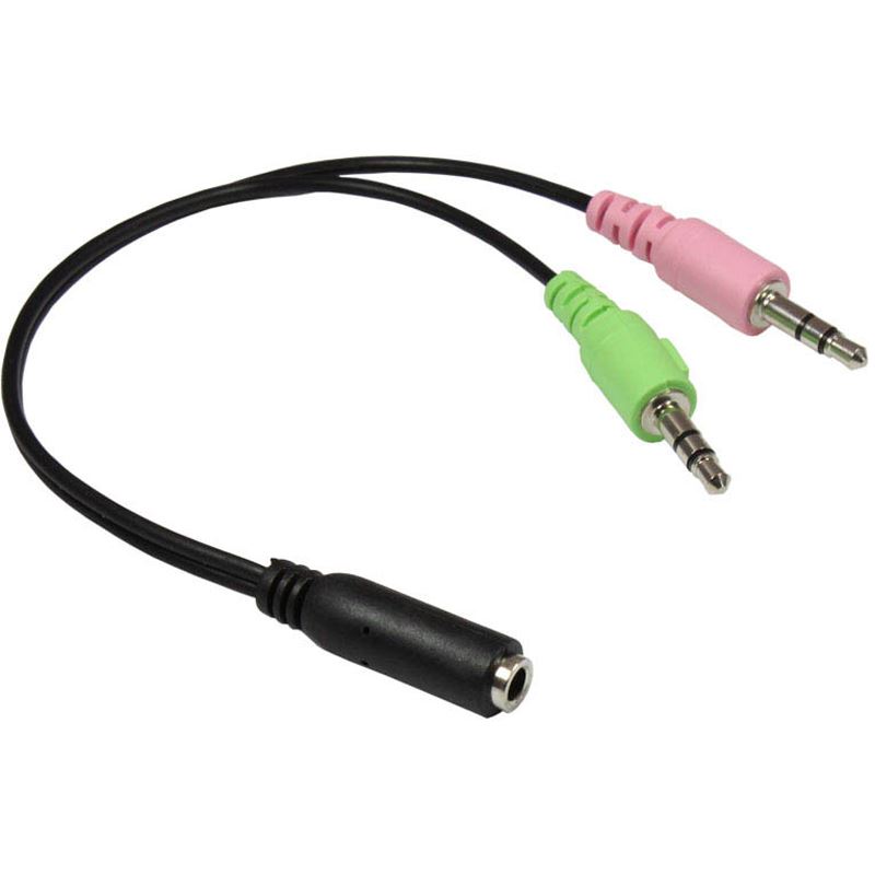 0.20m Good Connections Audio Adapterkabel 3.5mm Klinke Buchse auf ...