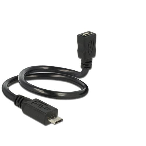 Delock USB Kabel micro-B -> micro-B St/Bu OTG Shape 0.35m - Kabel und ...