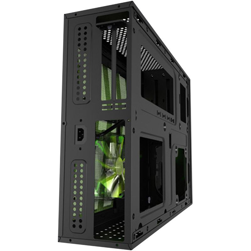 Azza Z 103 Mini-ITX ohne Netzteil schwarz/gruen - ITX Gehäuse ...