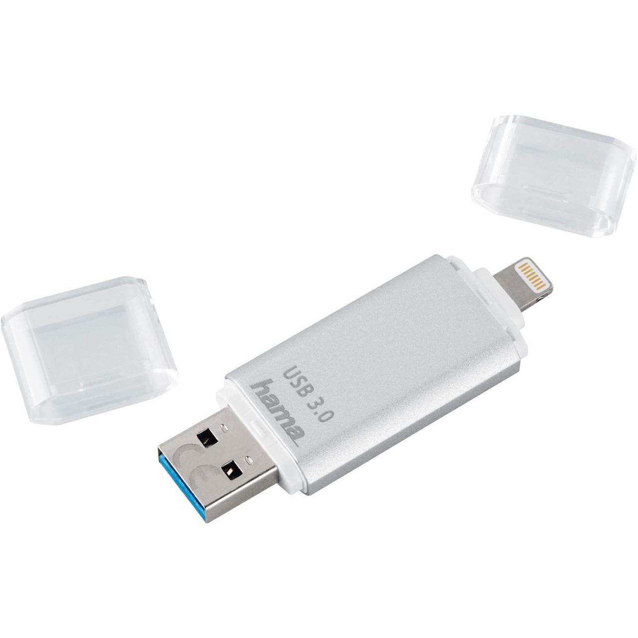 64 GB Hama FlashPen Save2Data silber USB 3.0 und Lightning - 64GB ...