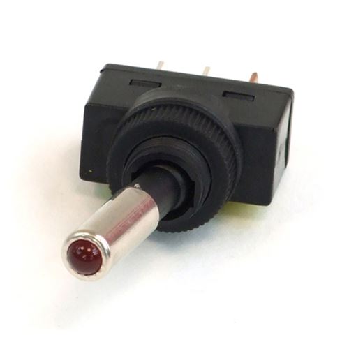 Phobya Kippschalter LED rot - 1-polig AN/AUS schwarz (3pin) - Zubehör ...