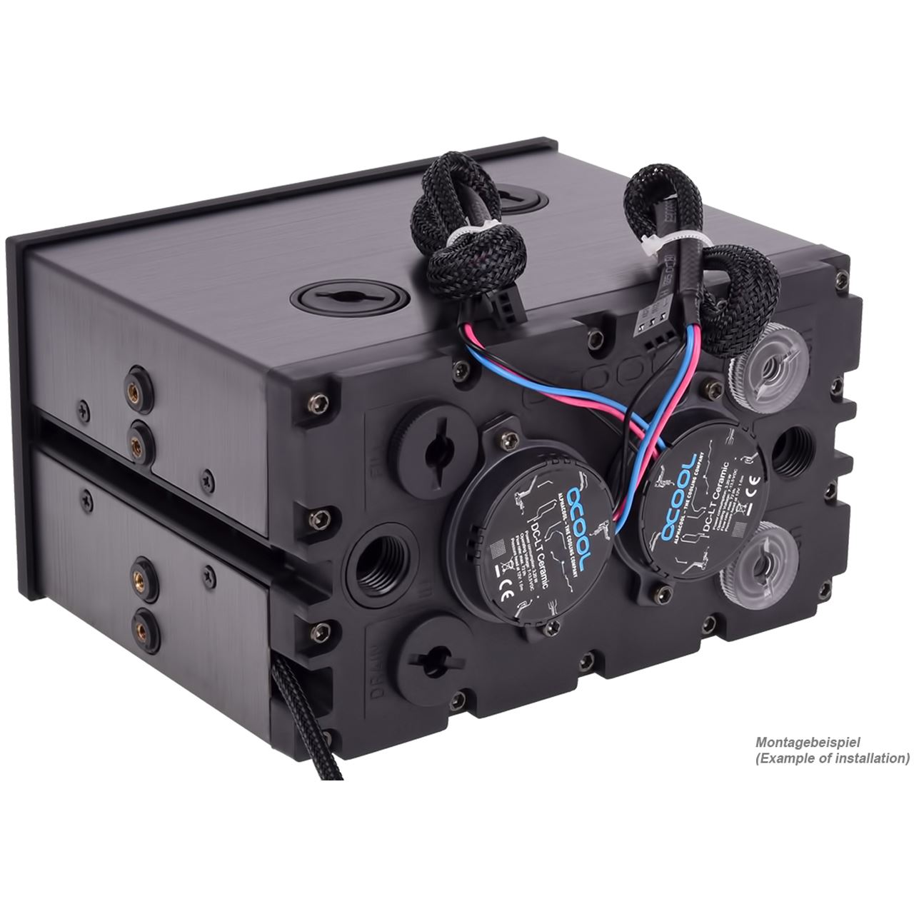 Alphacool Eisfach - Single Laing DC-LT - Dual 5,25 Bay Station inkl. 2x ...