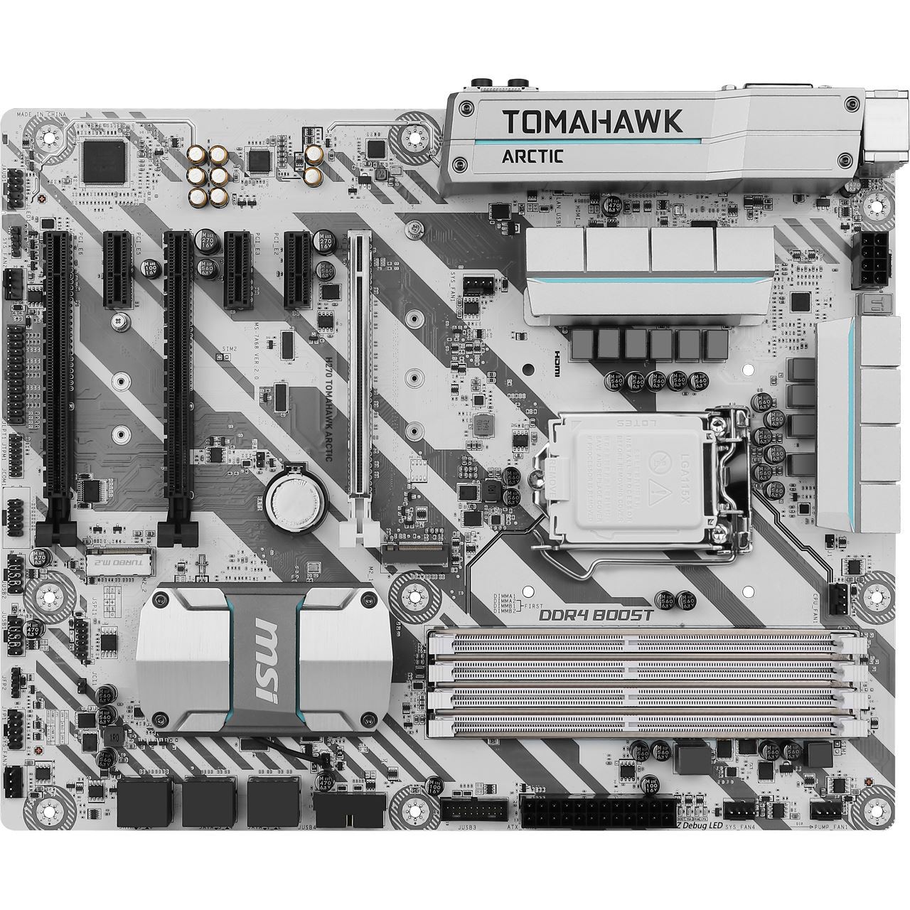 MSI H270 TOMAHAWK ARCTIC Intel H270 So.1151 Dual Channel DDR ATX Retail ...
