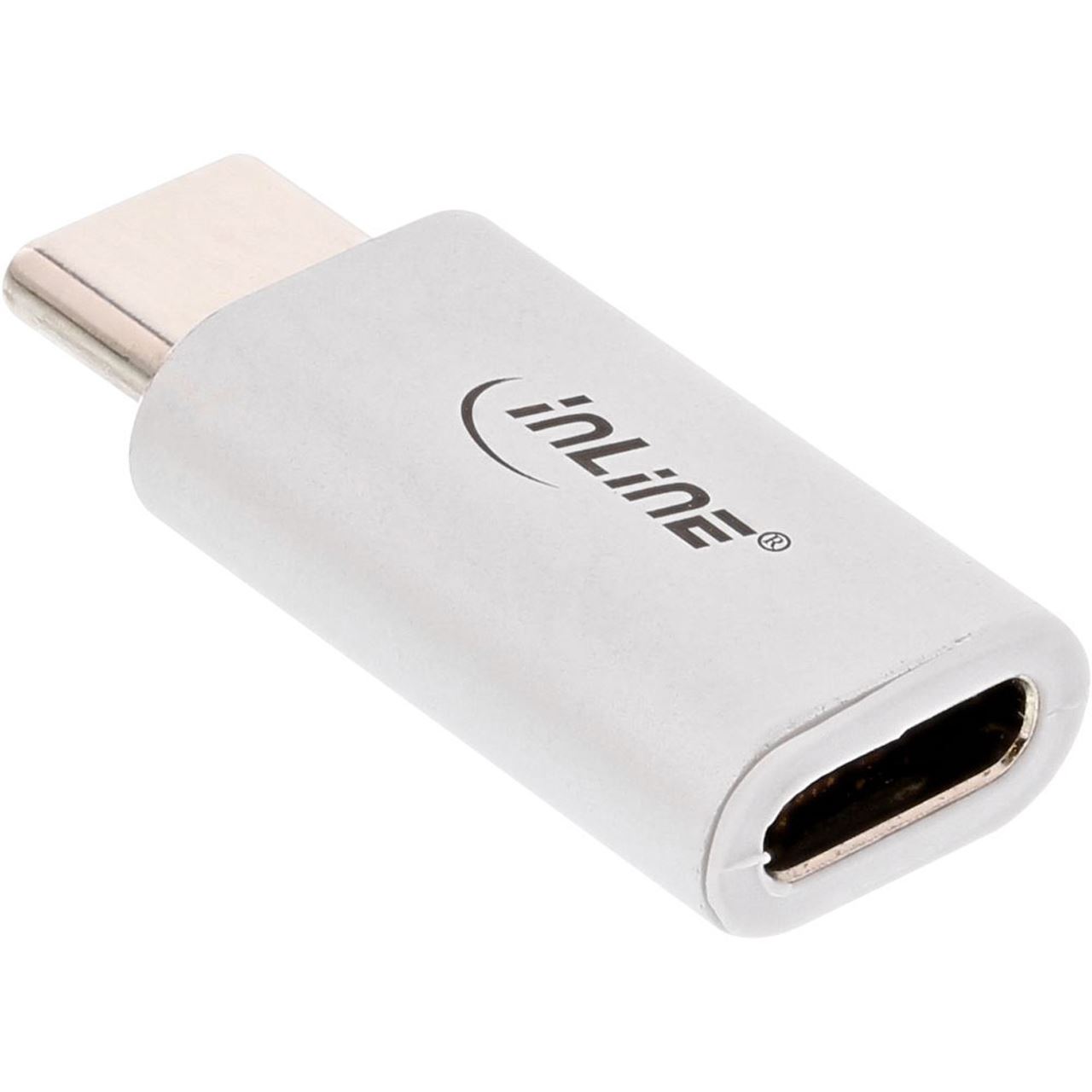 InLine USB3.1 Adapter USB C Stecker auf USB C Buchse Silber - USB ...