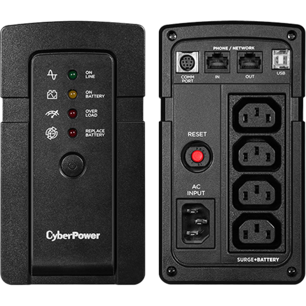 Cyberpower Systems RT650EI UPS 650VA/400W Interactive LCD USB - USV ...