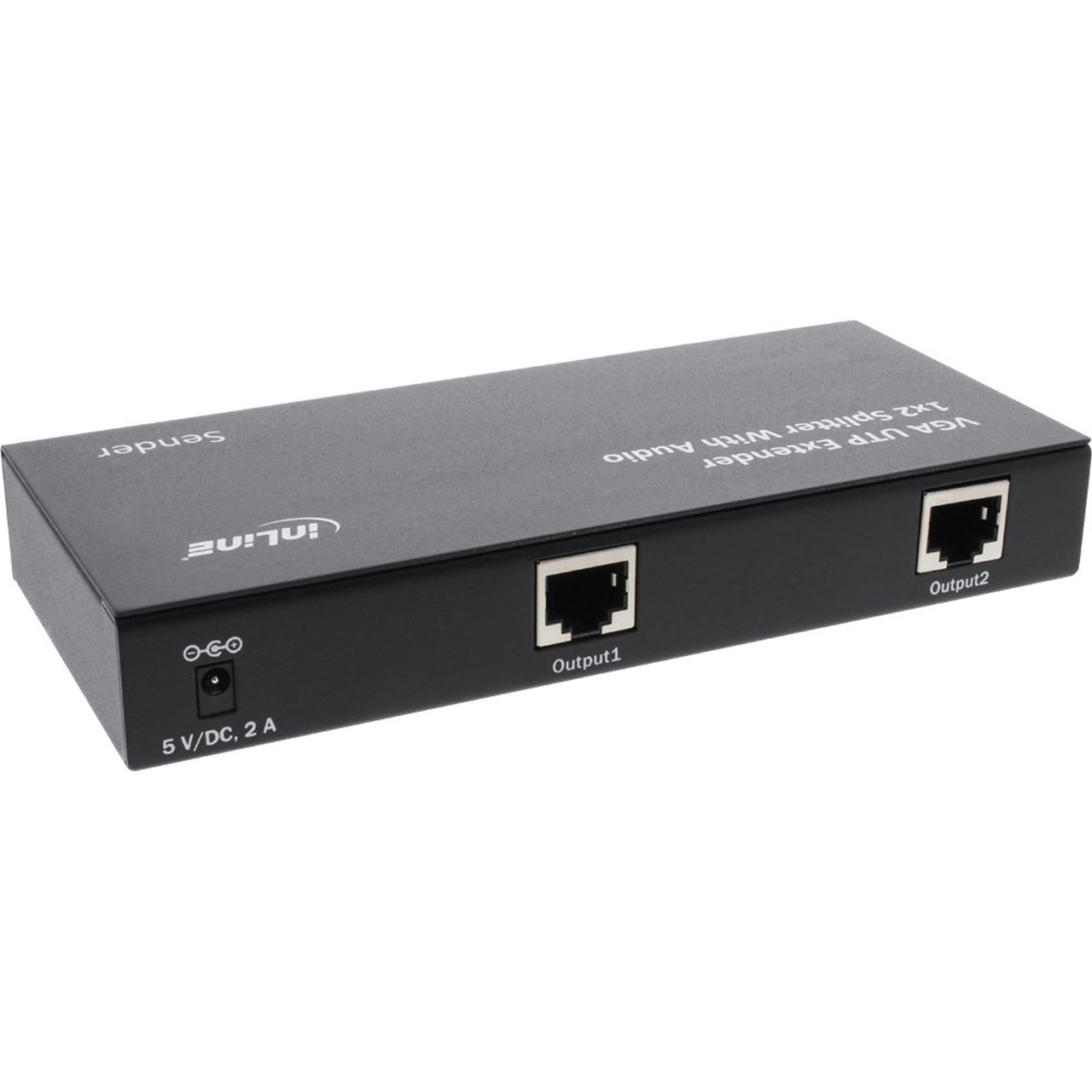 InLine VGA Extender/Splitter SET 1 zu 2 über UTP, 1 Sender mit 2 ...