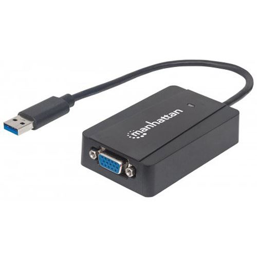 Manhattan SVGA Adapter USB 3.0 Typ A auf 1 SVGA-Ausgang - VGA ...