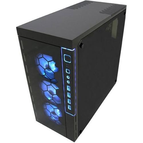 LC-Power Gaming 991B Lighthouse Midi Tower ohne Netzteil schwarz - Midi Tower ohne NT