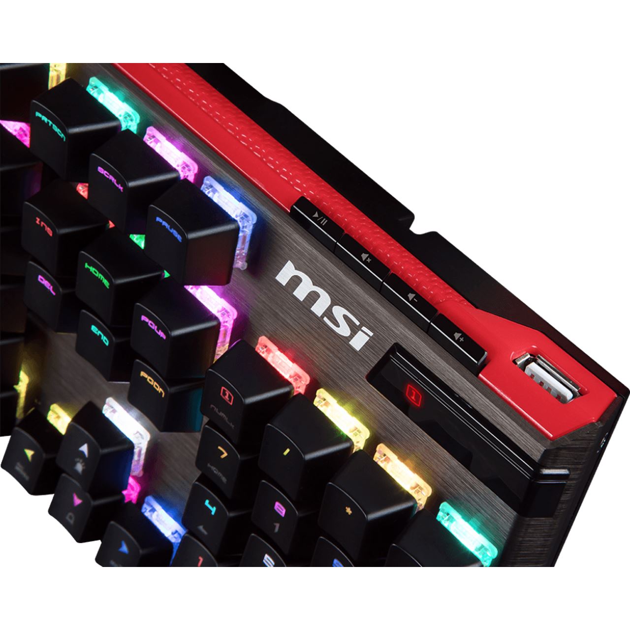 MSI VIGOR GK-80 CHERRY MX RGB Red USB Deutsch schwarz/rot ...