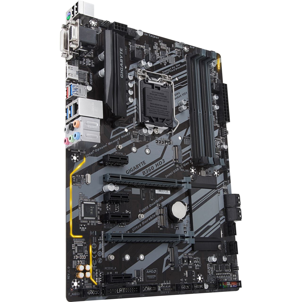 Gigabyte B360 HD3 Intel B360 So.1151 Dual Channel DDR4 ATX Retail ...