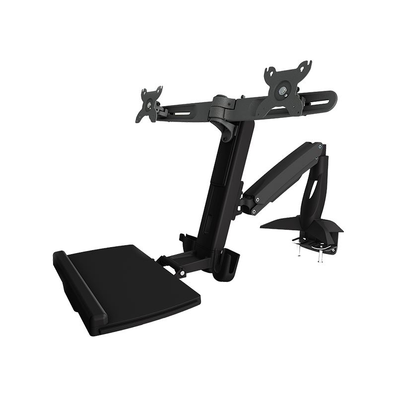 Icy Box Monitor Arm IcyBox 2 Monitore bis zu 24"/10kg + tas&maus abl ...