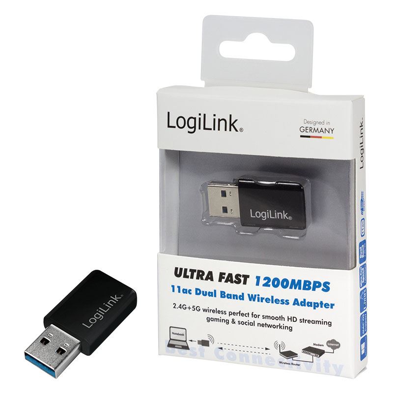 Logilink Adapter USB 3.0 1200 MBit/s 11a Dual Band - USB | Mindfactory.de