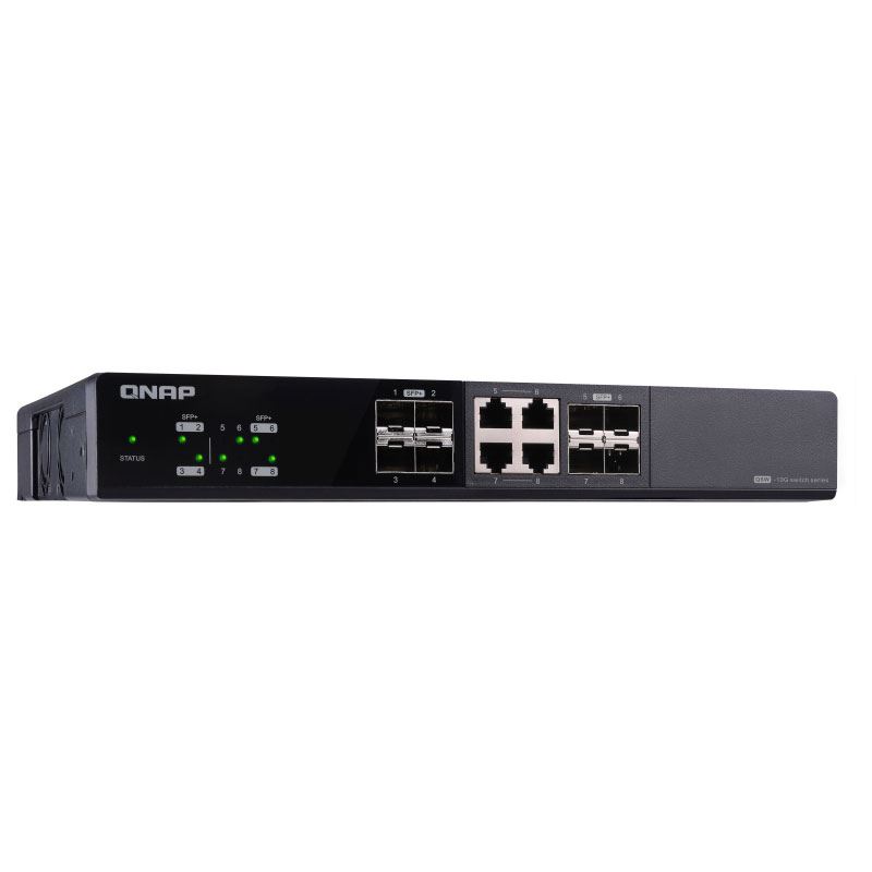 QNAP QSW-804-4C 8-port 10Gb unmanaged Switch 4xSFP+ 4xRJ45/SFP+ ...