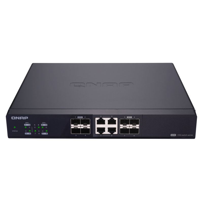 QNAP QSW-804-4C 8-port 10Gb unmanaged Switch 4xSFP+ 4xRJ45/SFP+ ...