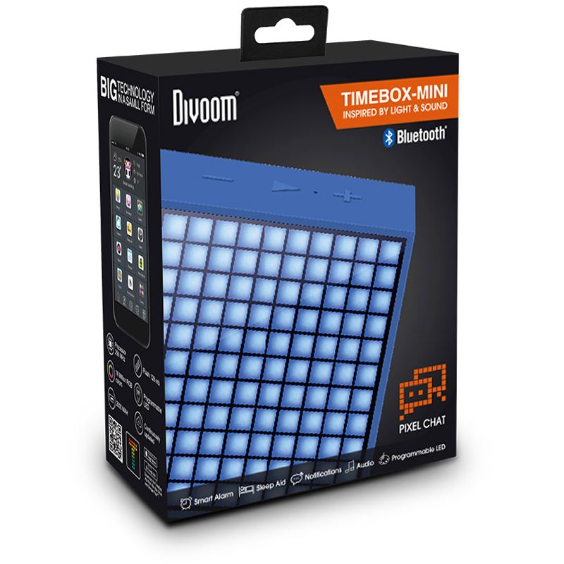 Divoom Timebox-Mini - blau - Mobile Lautsprecher | Mindfactory.de