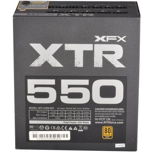 550 Watt XFX XTR2 550W (80+Gold) 12cm Lüfter full modular - Netzteile ...