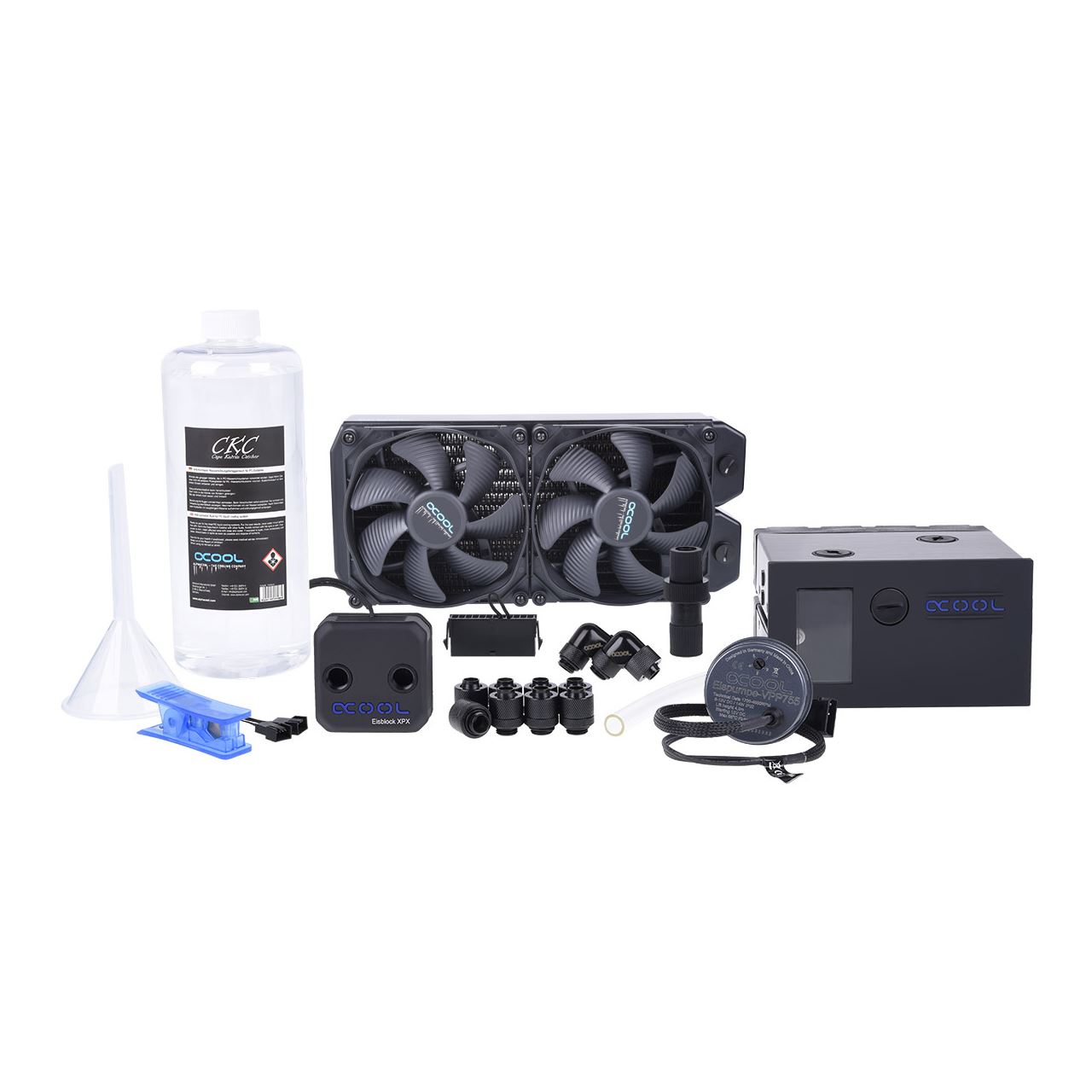 Alphacool Eissturm Blizzard Copper 45 2x120mm - Komplettset - Externe ...