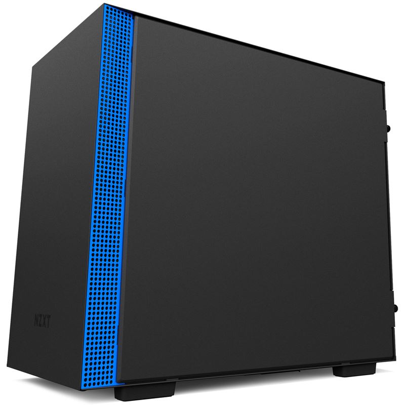NZXT H200 Mini-ITX mit Sichtfenster schwarz/blau - ITX Gehäuse ...