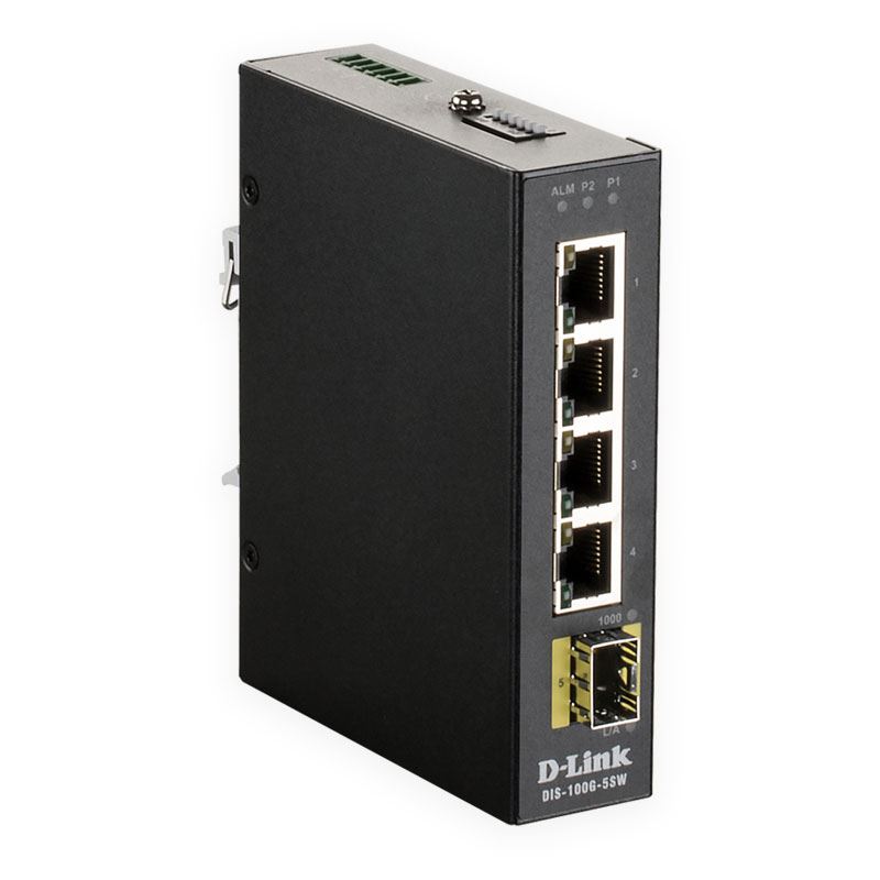 D-LINK 5 Port Unmanaged Switch with 4 x 10/100/1000BaseTX ports & 1 x ...