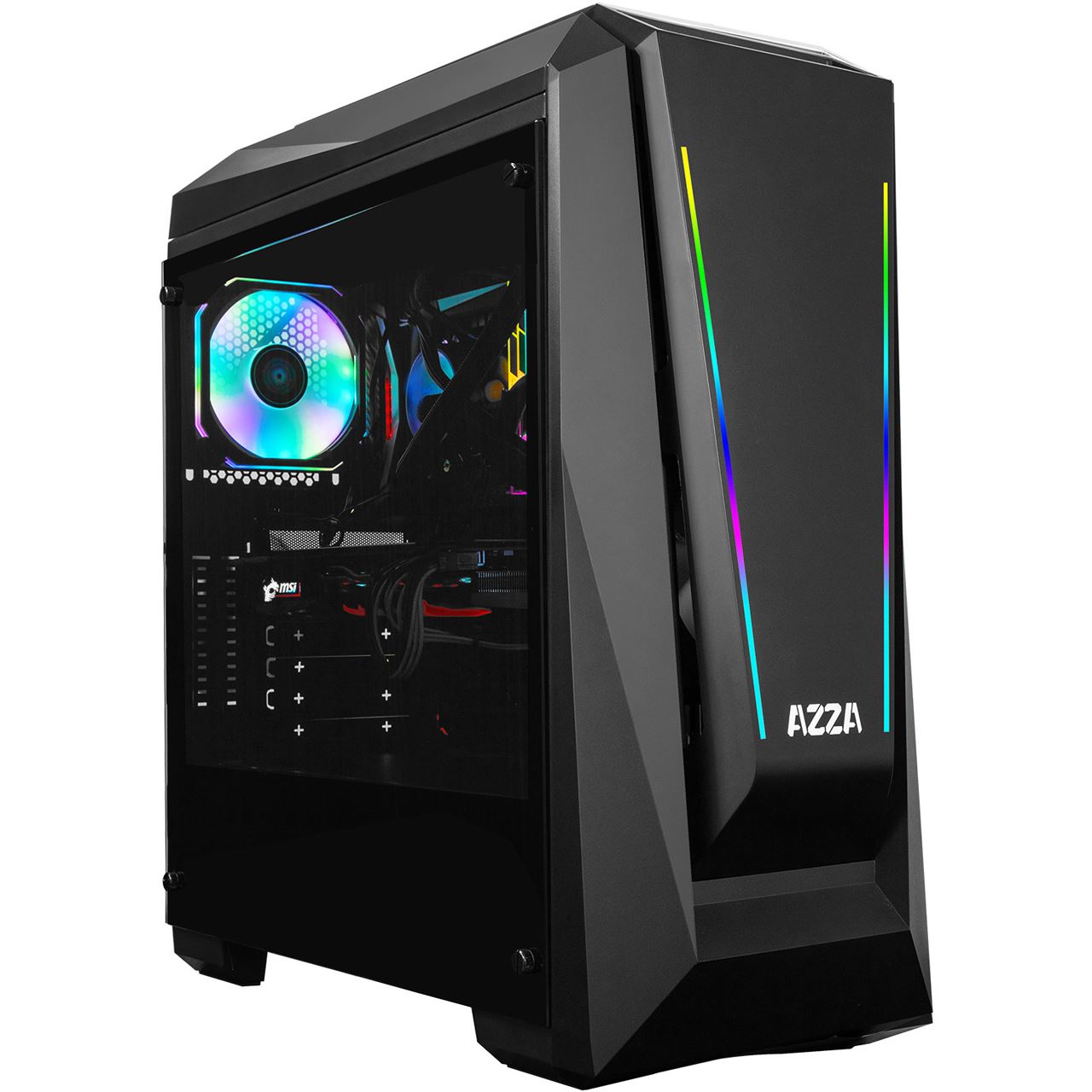 Azza Chroma 410A mit Sichtfenster Midi Tower ohne Netzteil schwarz ...