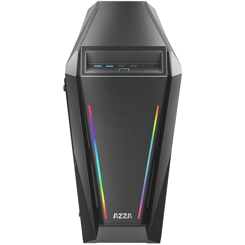 Azza Chroma 410A mit Sichtfenster Midi Tower ohne Netzteil schwarz ...