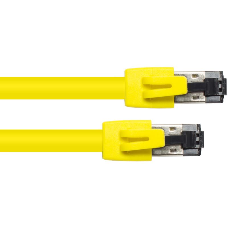 10.00m Good Connections Cat. 8.1 Patchkabel S/FTP PiMF 2000MHz RJ45 Stecker auf RJ45 Stecker Gelb
