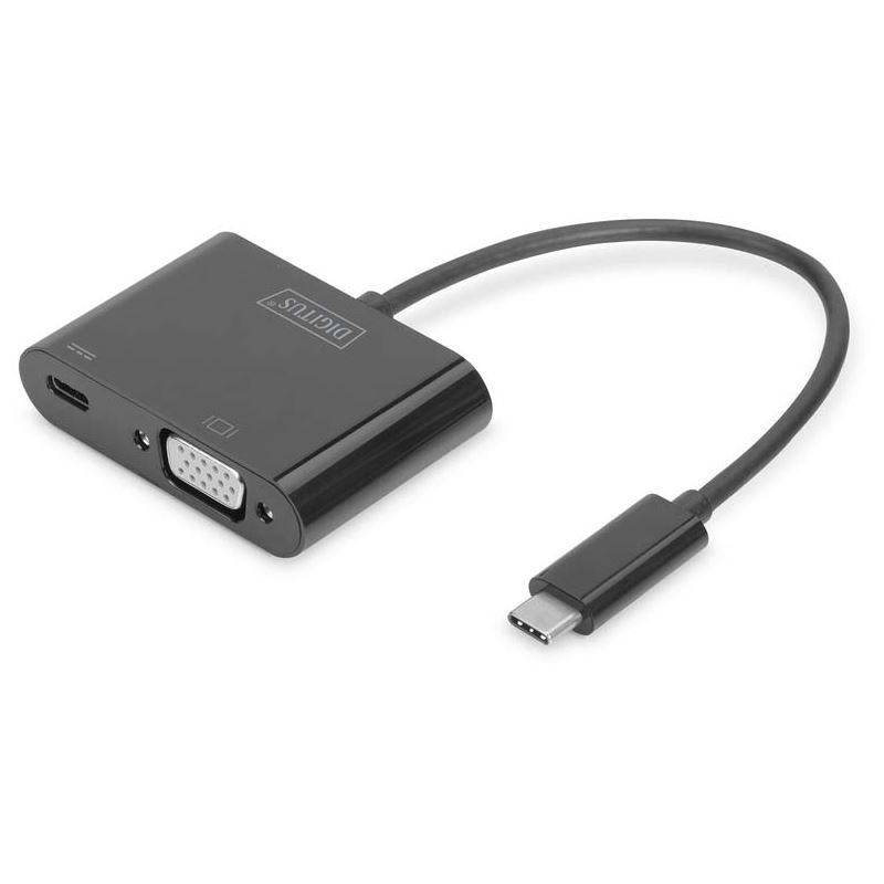 Digitus Adapter USB3.0/C -> VGA + USB/C schwarz - Displayport ...